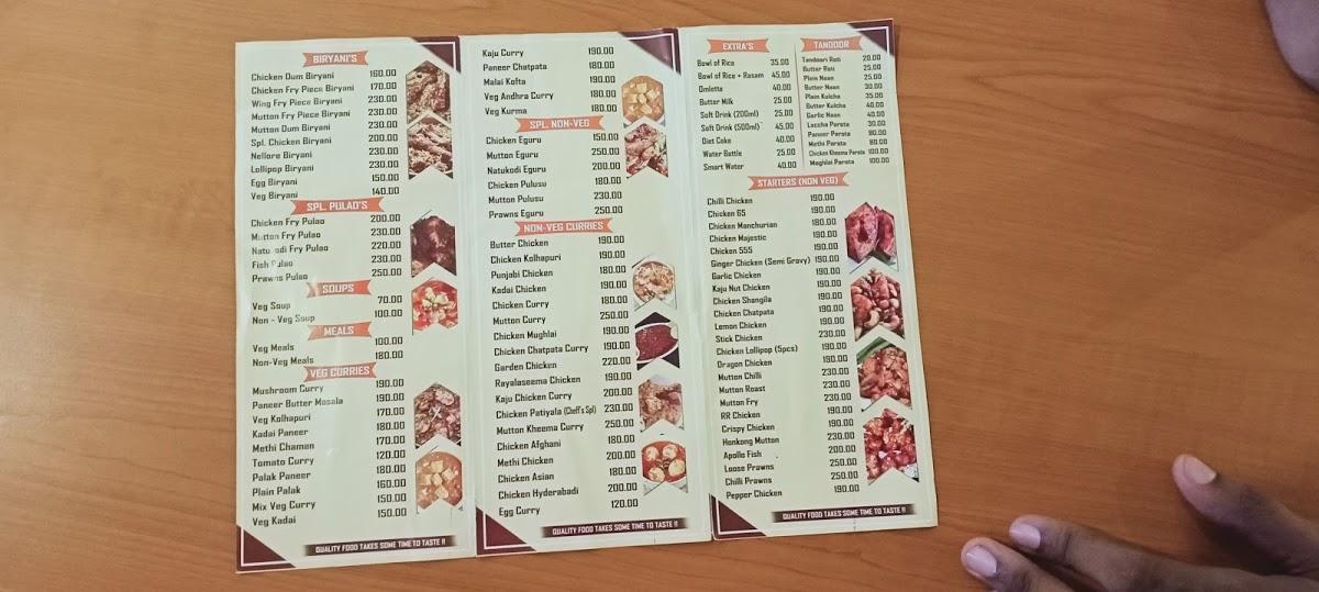 Menu at Ginger Restaurant, India, X89V+2VV