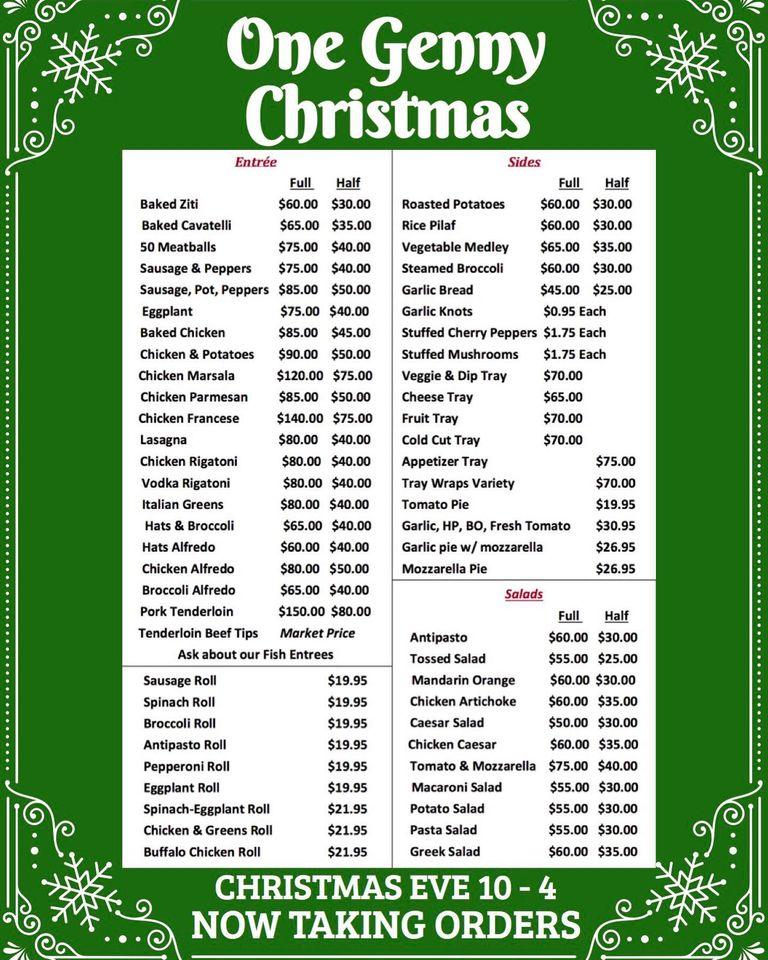 Menu at One Genny pub & bar, New Hartford