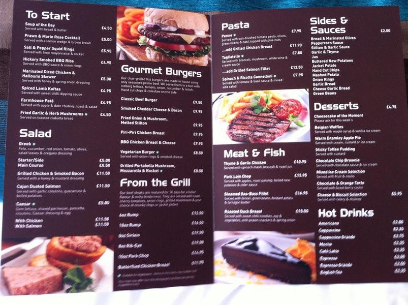 Menu at eat @smokies restaurant, Oldham