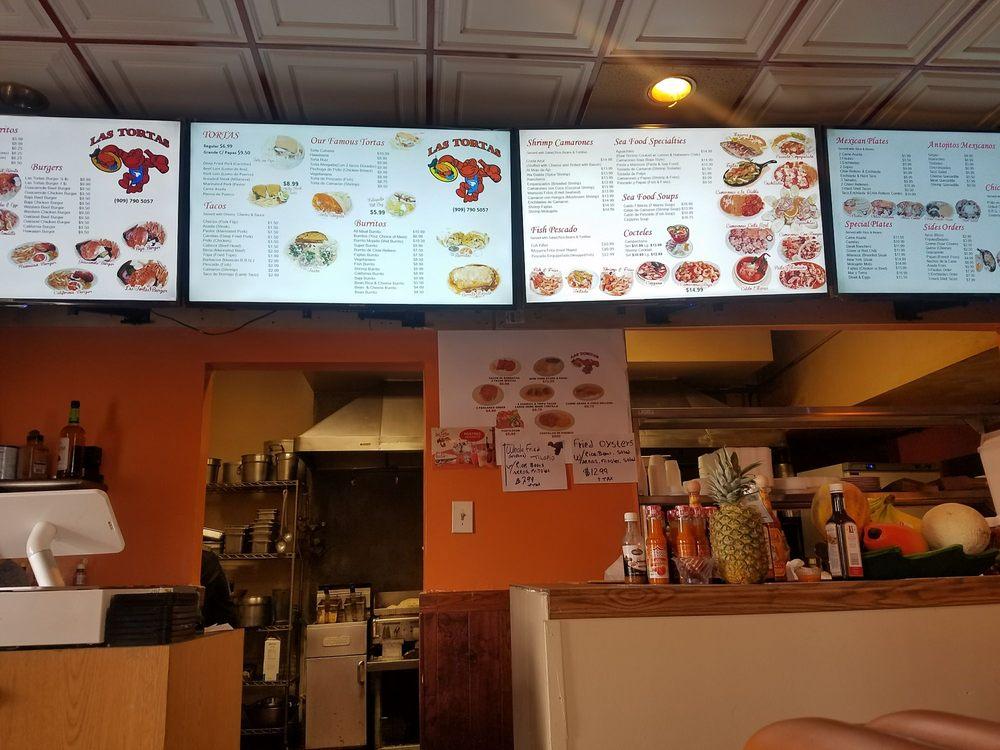 Menu at Las Tortas Mexican Food #2 restaurant, Yucaipa
