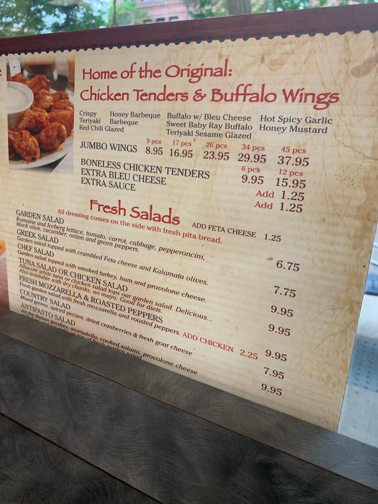 Menu at Rome Pizza & Grill pizzeria, Boston