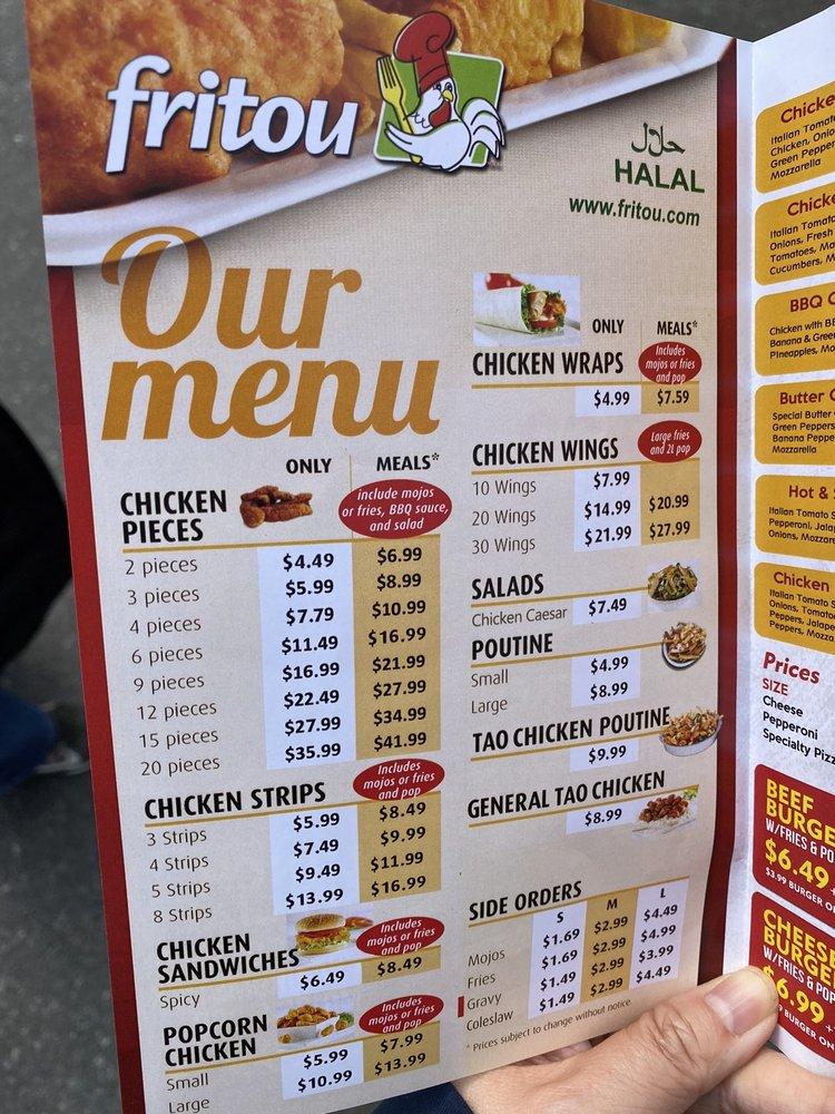 Carta del restaurante 777 Pizza & Fritou Fried Chicken, Surrey