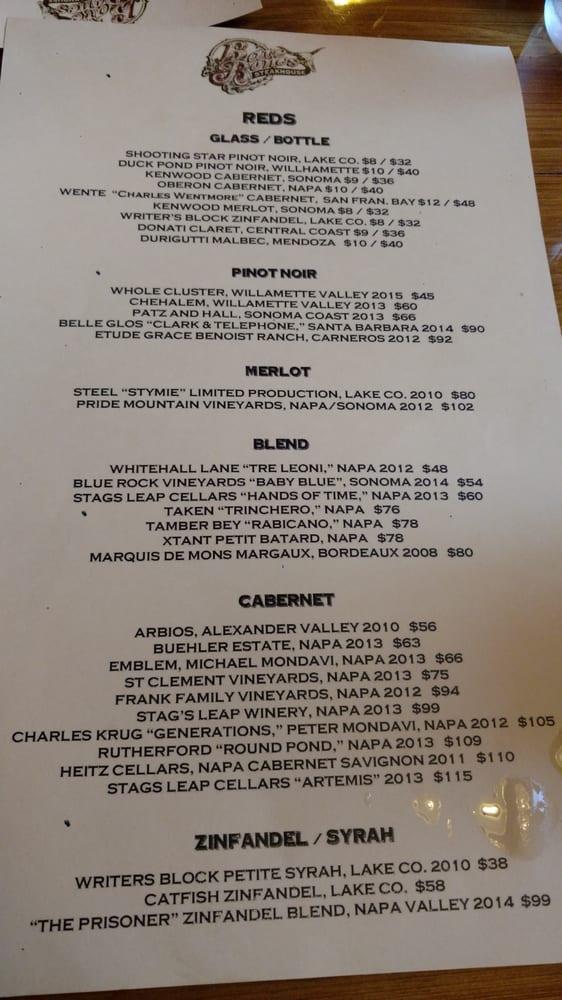 Menu at Bare Bones Steakhouse, Buford