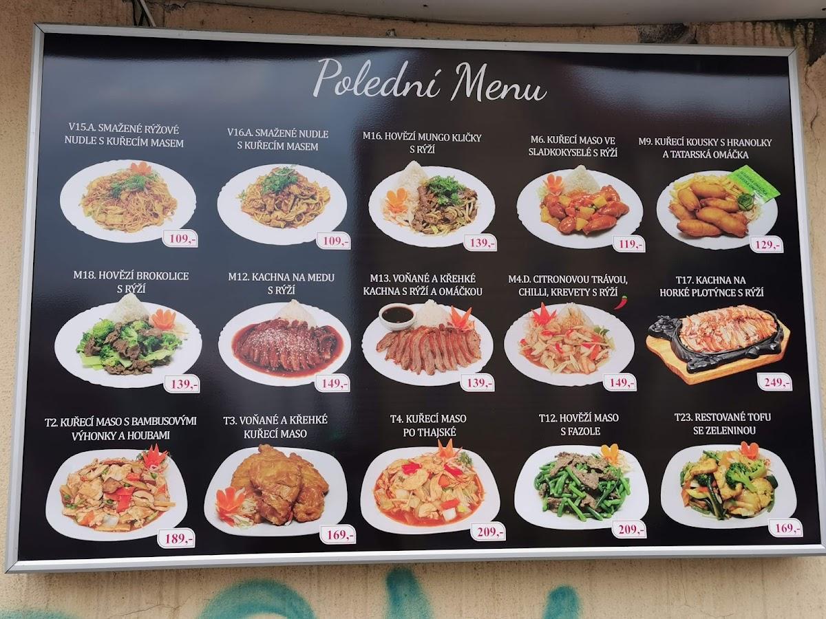 Menu at PHO Quynh Anh restaurant, Prague, Pod Rapidem 1