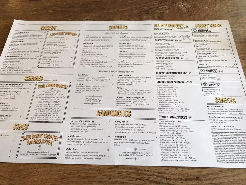 Menu at Bareburger, Mount Kisco
