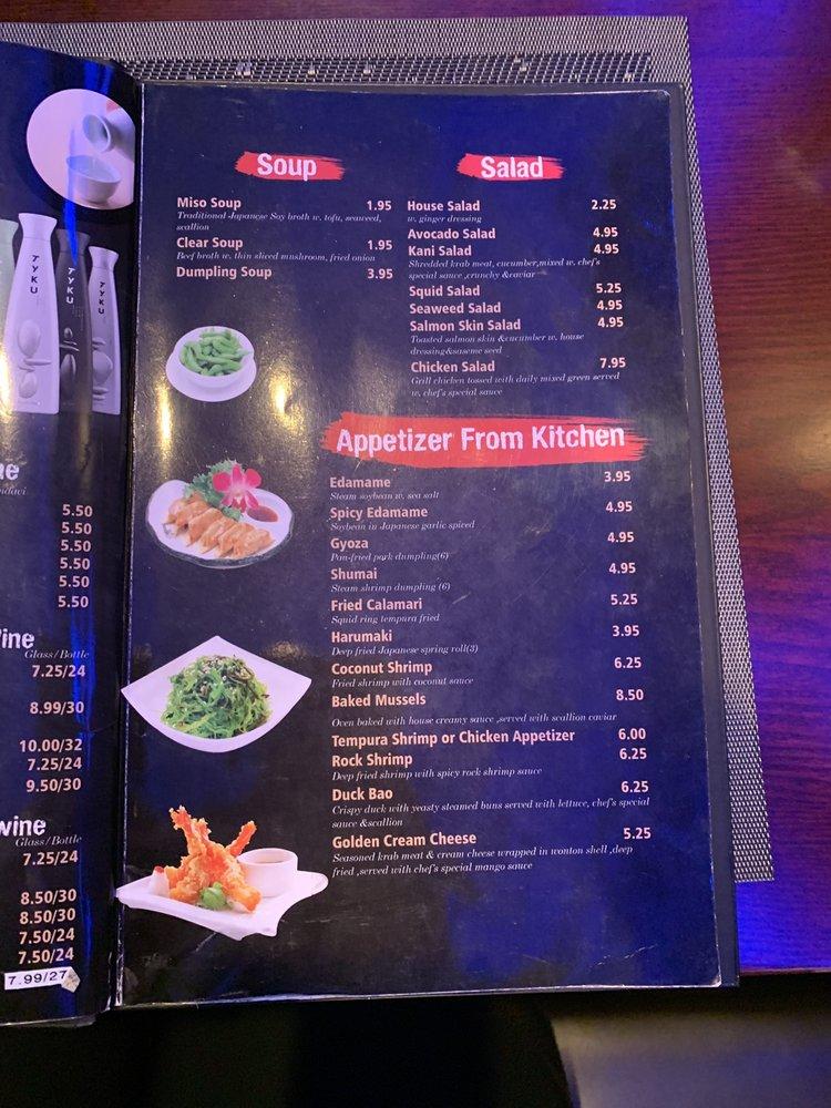 Menu at Fin Sushi & Grill restaurant, Port Charlotte