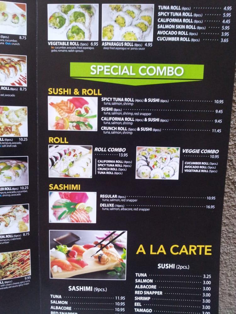 Menu at Sushi & Roll restaurant, Mission Viejo