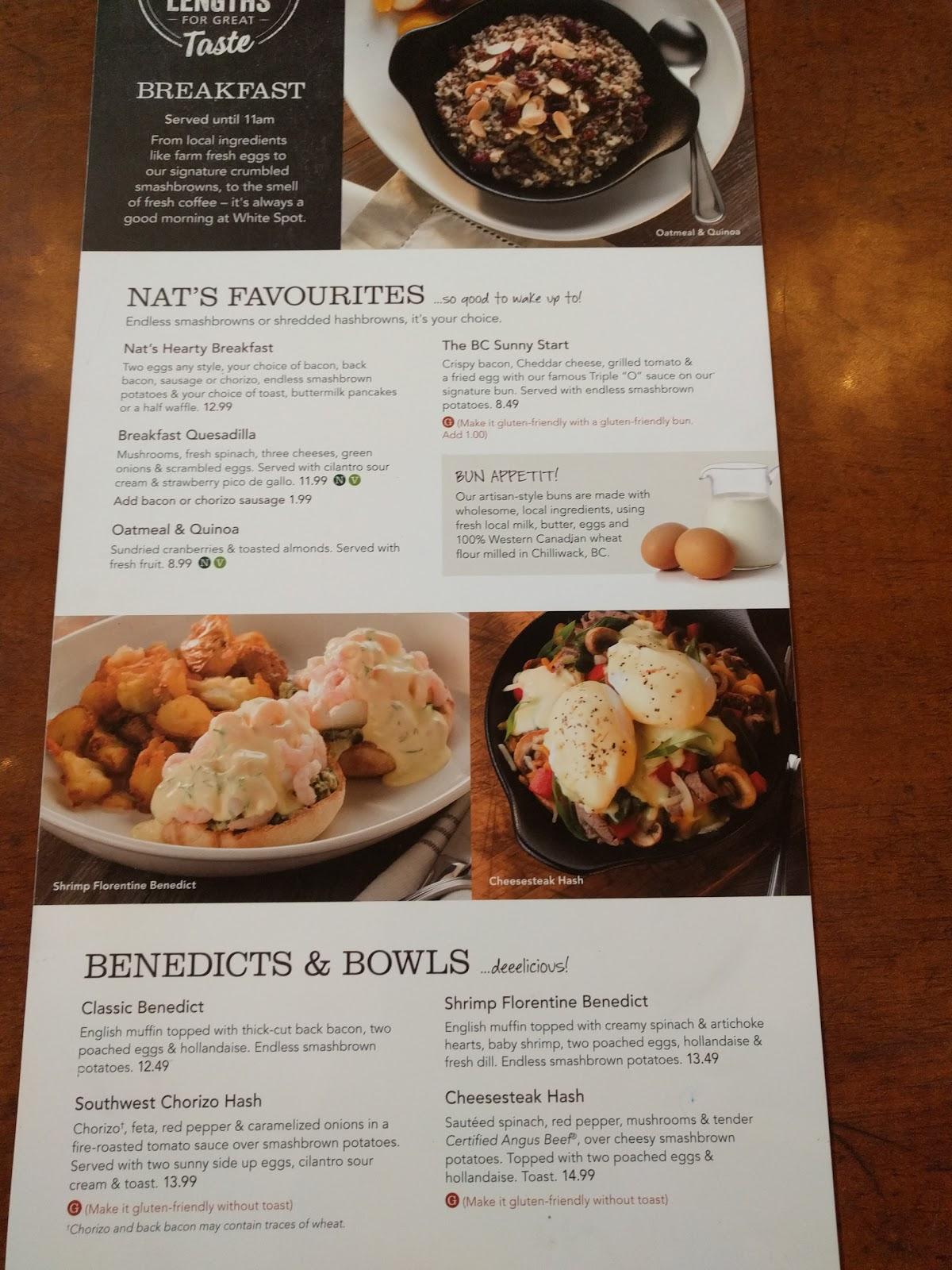 Menu at White Spot Langford restaurant, View Royal, 941 Langford Pkwy