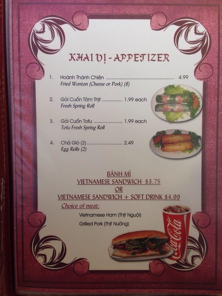 Menu at Pho 102 restaurant, Tumwater, Littlerock Rd SW #113B