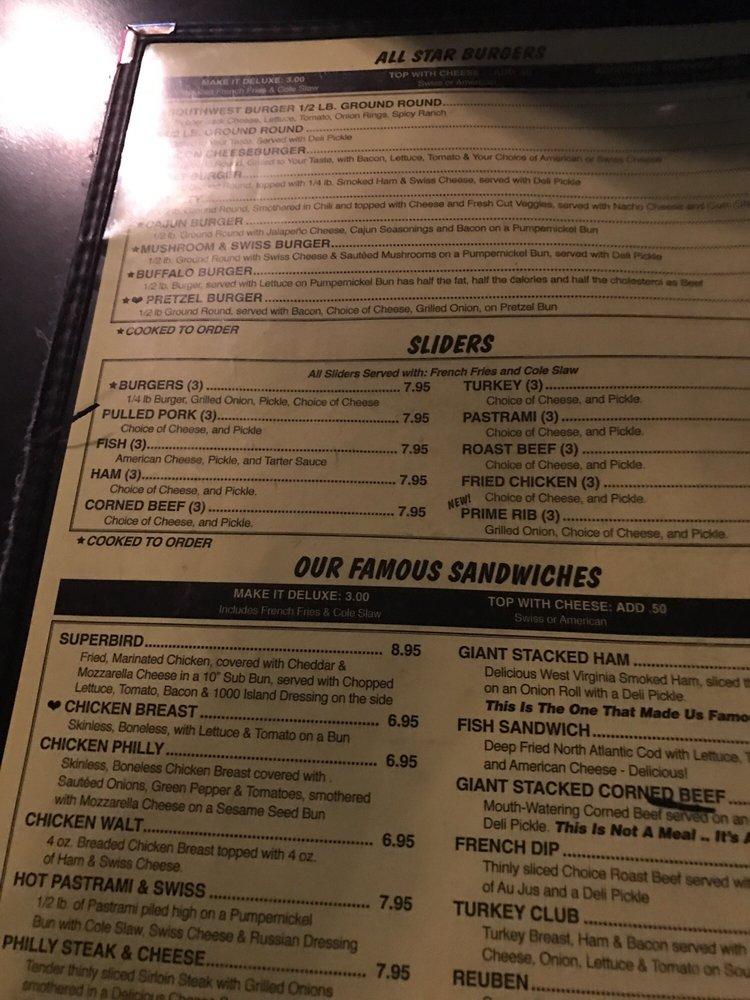Menu at Wheat & Rye Steak House pub & bar, Allen Park, Allen Rd