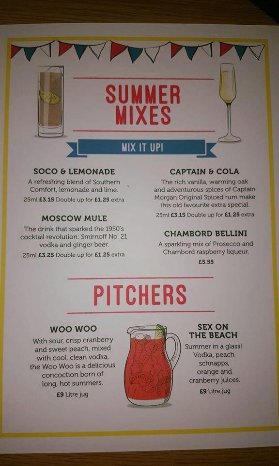 Menu at The Cherry Tree pub & bar, Witham