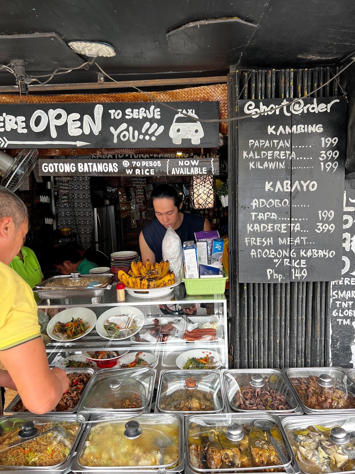 Menu at Mohammad Eatery restaurant, Manila