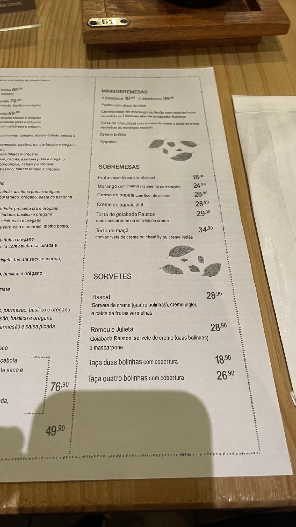 Menu em Ráscal JK Iguatemi restaurante, São Paulo
