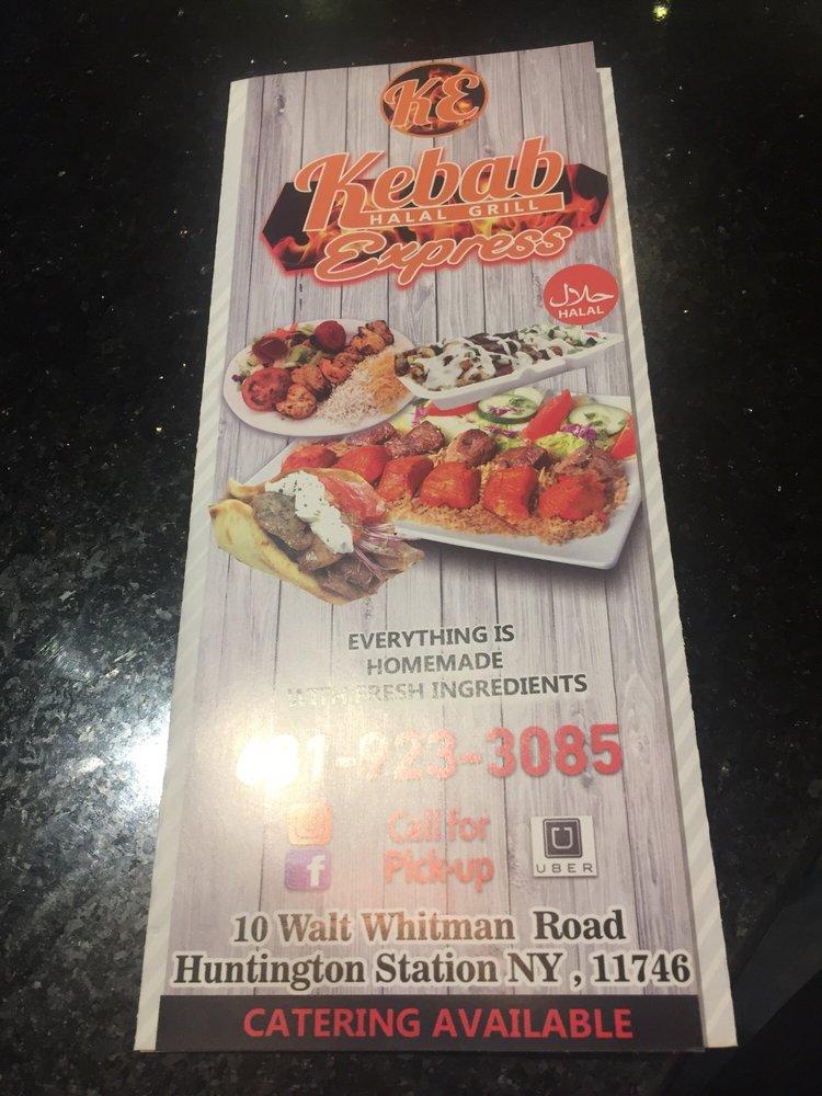 Carta del restaurante Kebab Express Halal Grill, Huntington Station