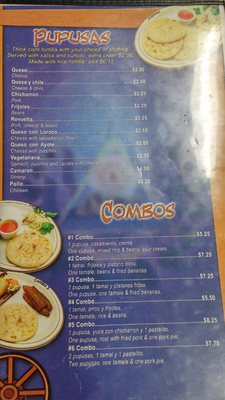 Menu at La Carreta restaurant, Thousand Oaks