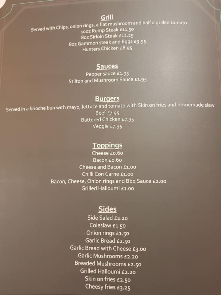 Menu at The Plough pub & bar, Leicester, Long Furrow