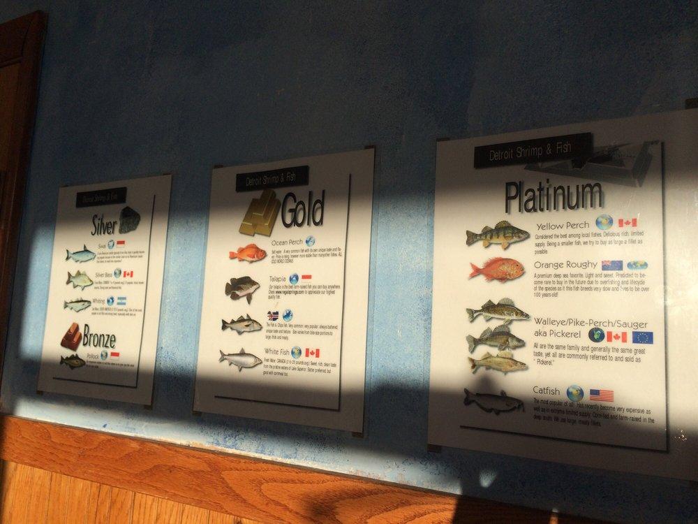 Menu at Detroit Fish & Shrimp restaurant, Southfield, Southfield Rd