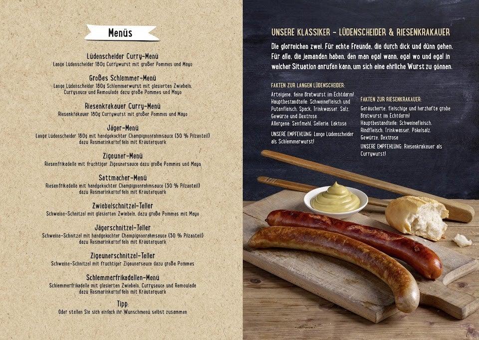 Speisekarte von Extrawurst Dreieich restaurant, Dreieich