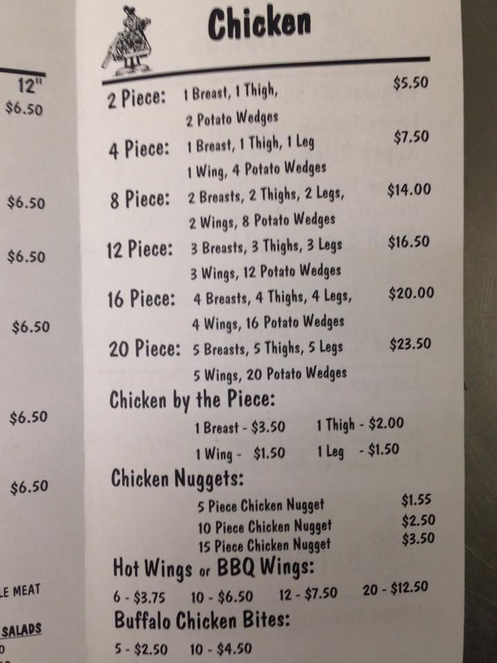 Menu at The Purple Indian pizzeria, Mount Gilead