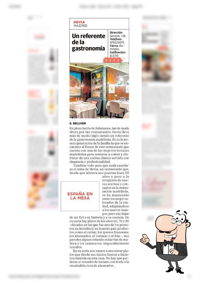 Restaurante Hevia, Madrid, C. de Serrano - Carta del restaurante y ...