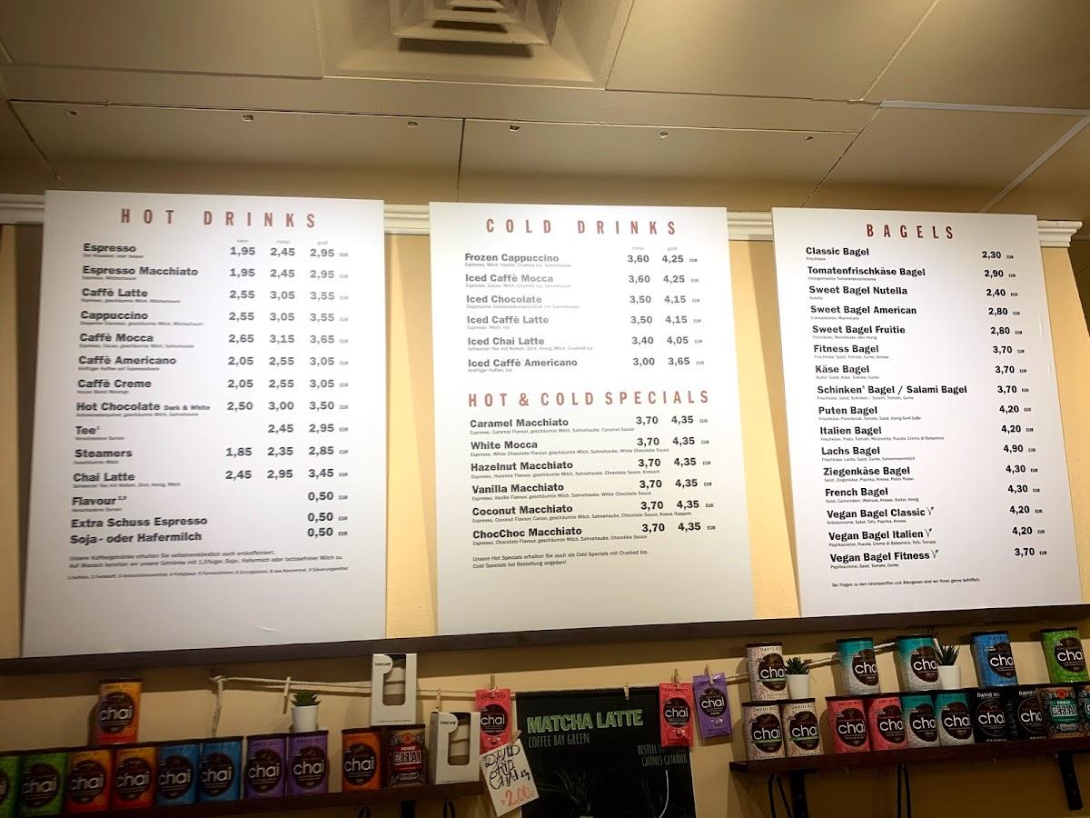Speisekarte von Coffee Bay cafe, Mainz, Schillerstraße 24