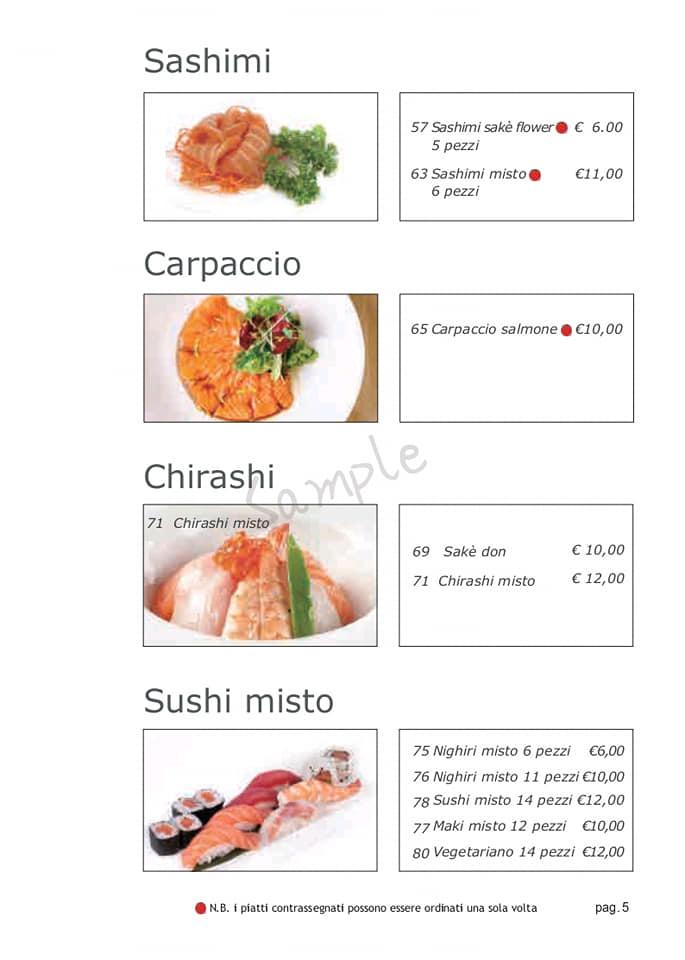 Menu da Kiyomi suzzara ristorante, Suzzara