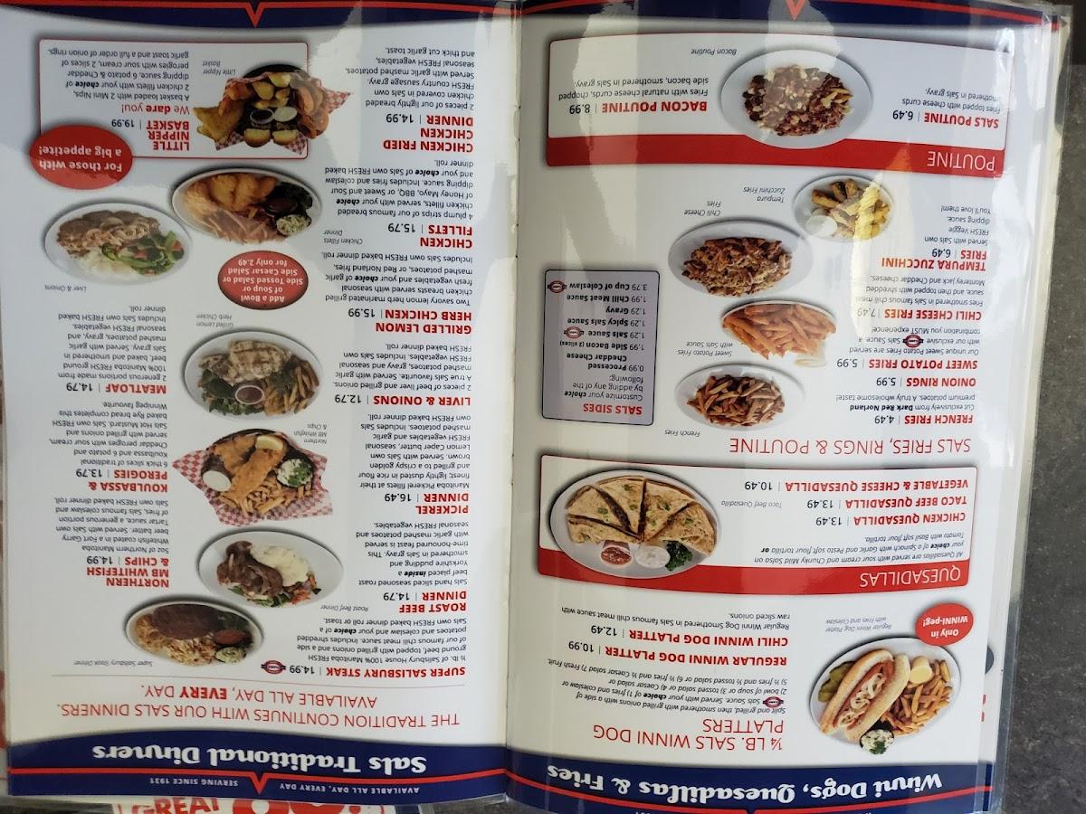 Menu at Salisbury House (Exchange District) restaurant, Winnipeg, 177 ...