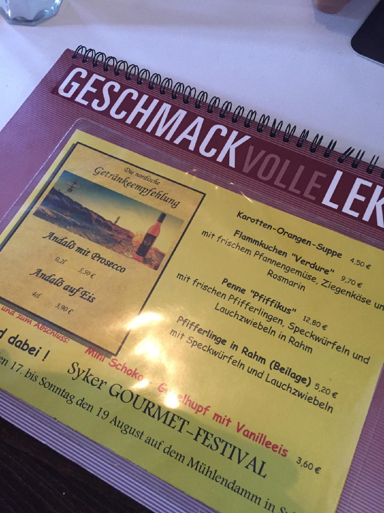 Speisekarte von Hansa-Haus bierbarkneipenrestaurant, Syke