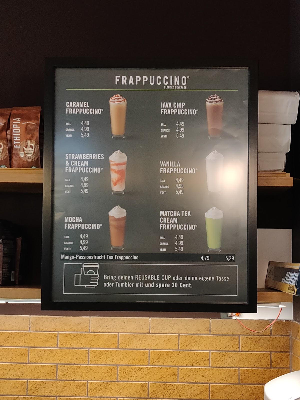 Speisekarte von Starbucks cafe, Dortmund, Thier Galerie