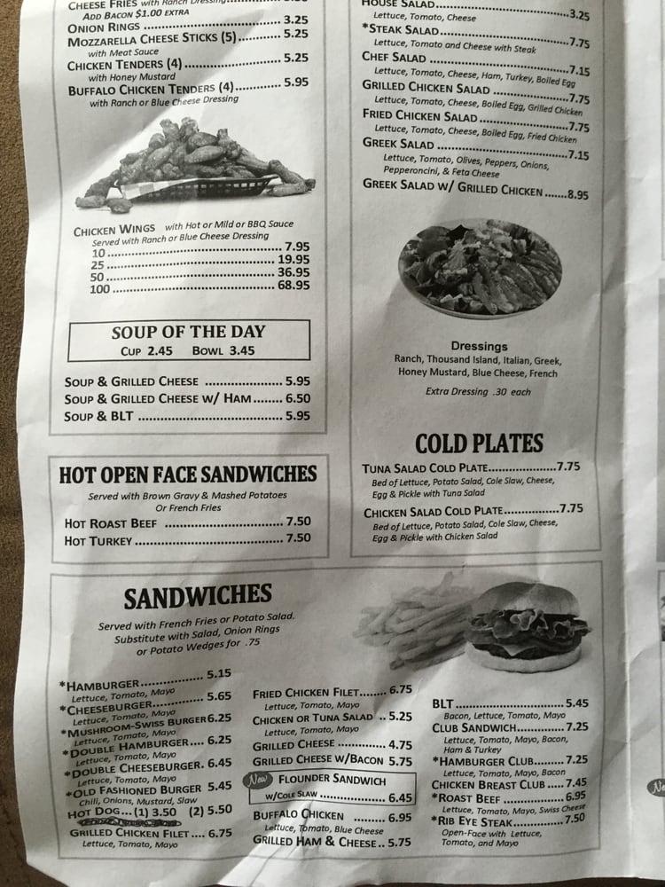 Menu at 66 Diner restaurant, Winston-Salem