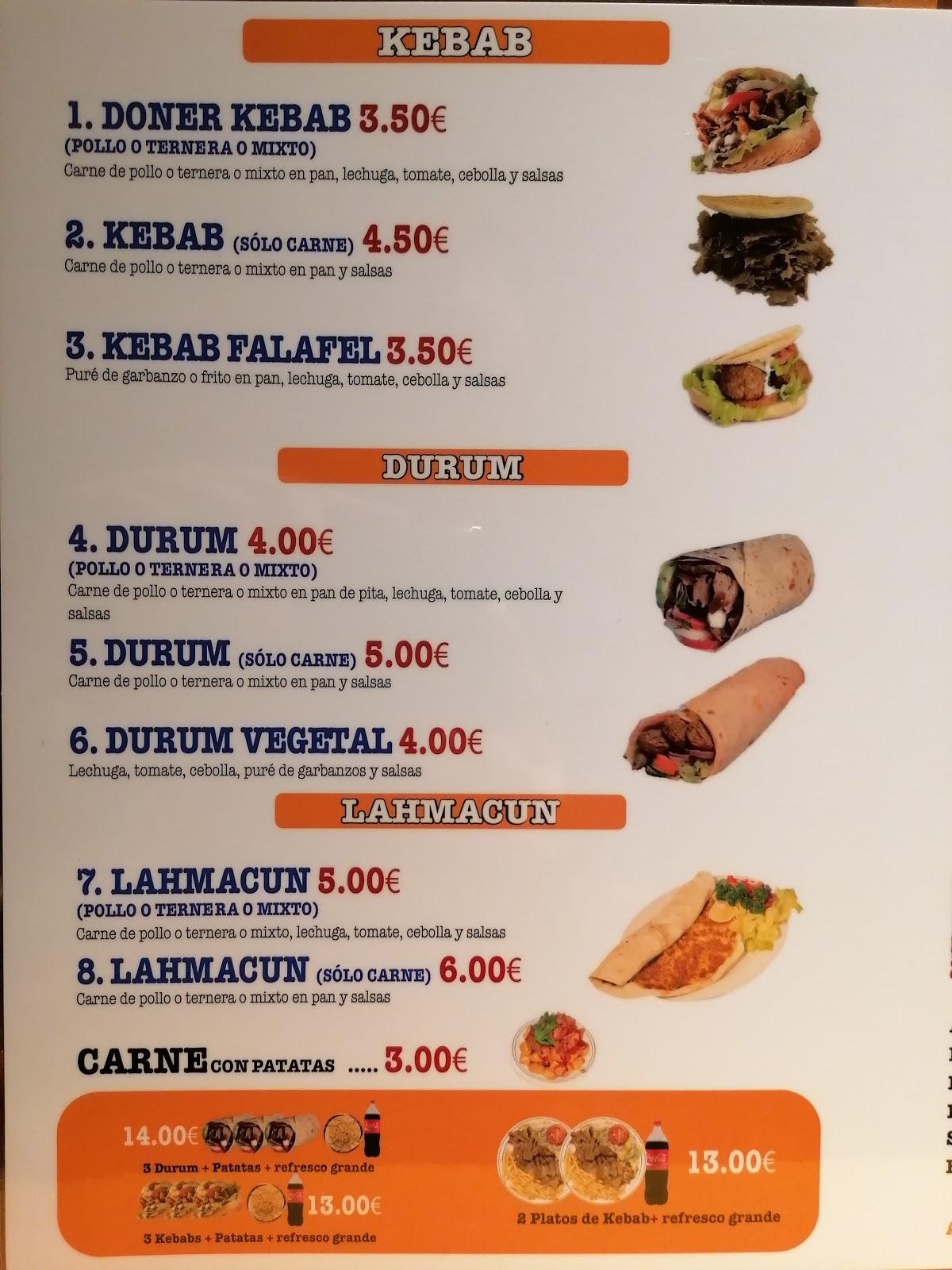 Menu at BAR MARIA, Ansoáin
