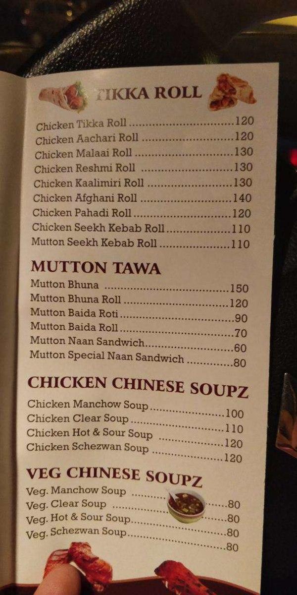 Menu at Bandra Grillz, Mumbai