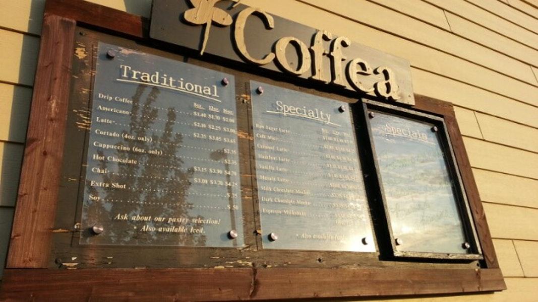 Menu at Coffea Roasterie and Espresso Bar, Sioux Falls, S Louise Ave