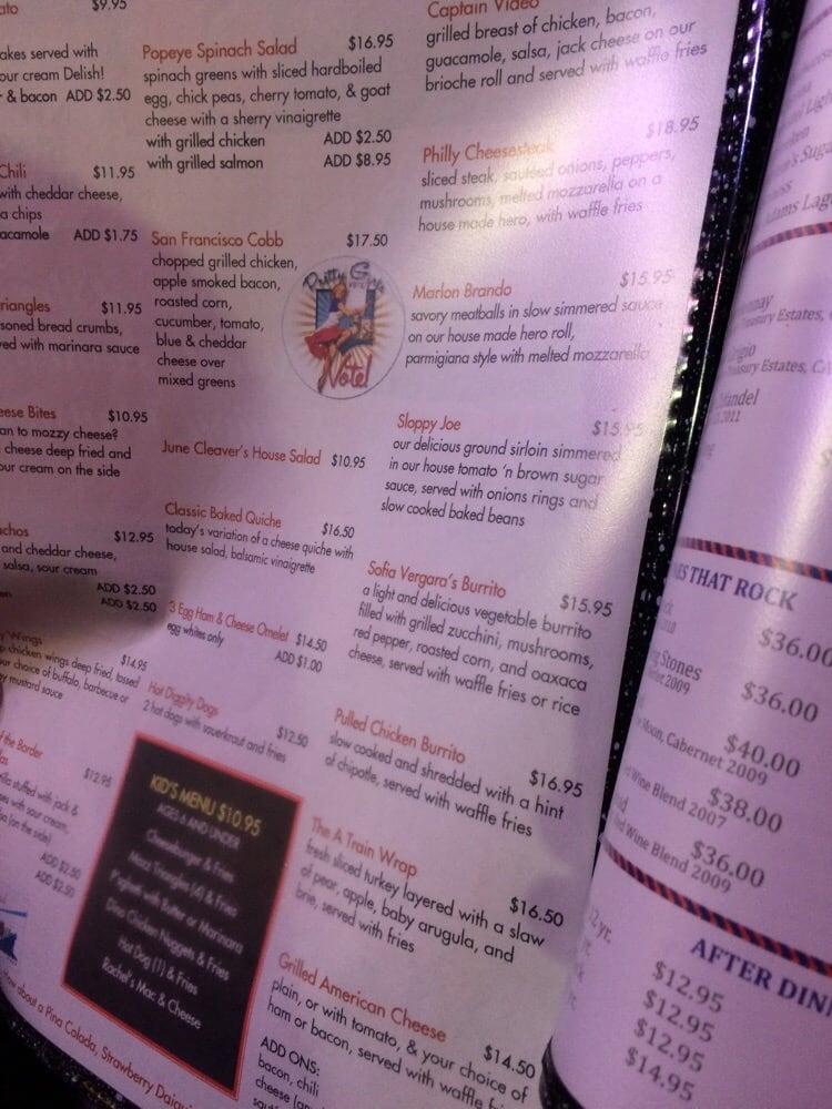 Menu at Ellen's Stardust Diner BBQ, West New York