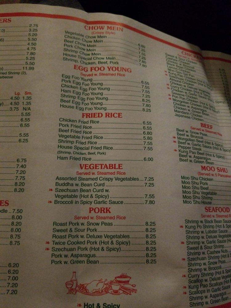 Menu at Rice King Express restaurant, Roy