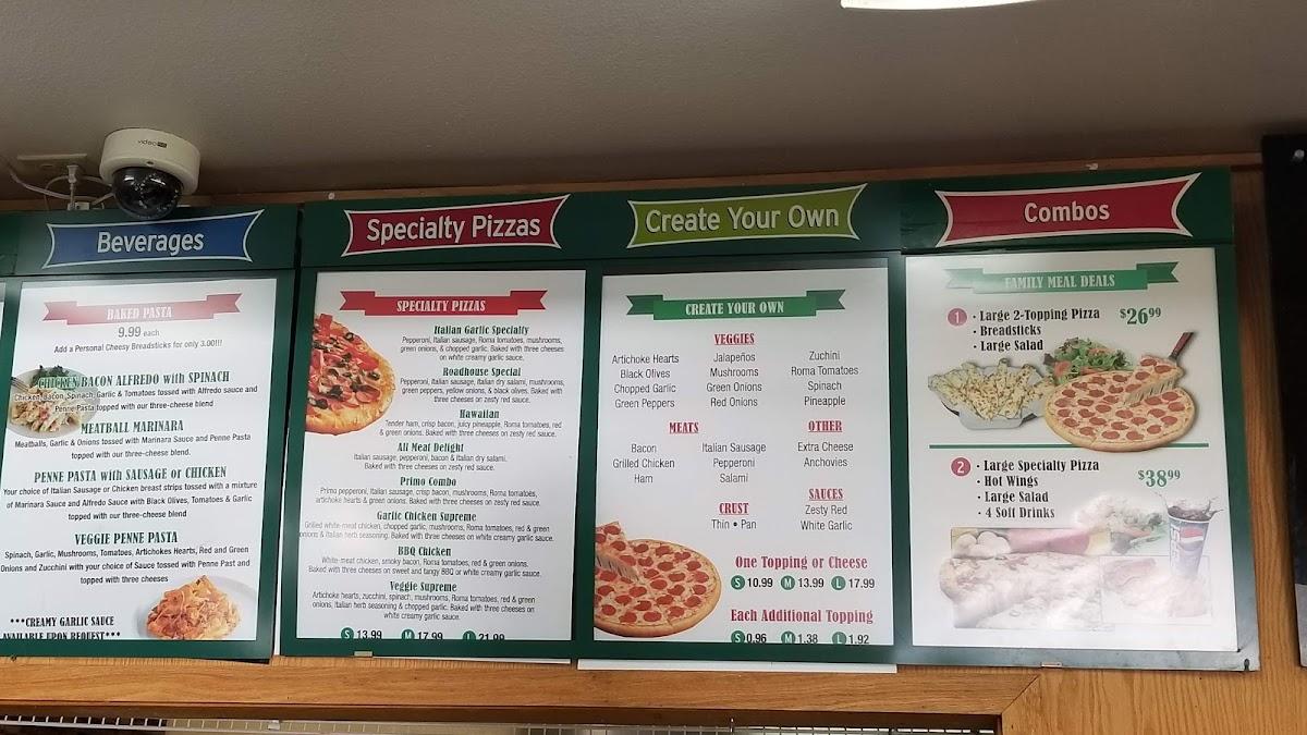 Menu at Road House Pizza pizzeria, Crestline