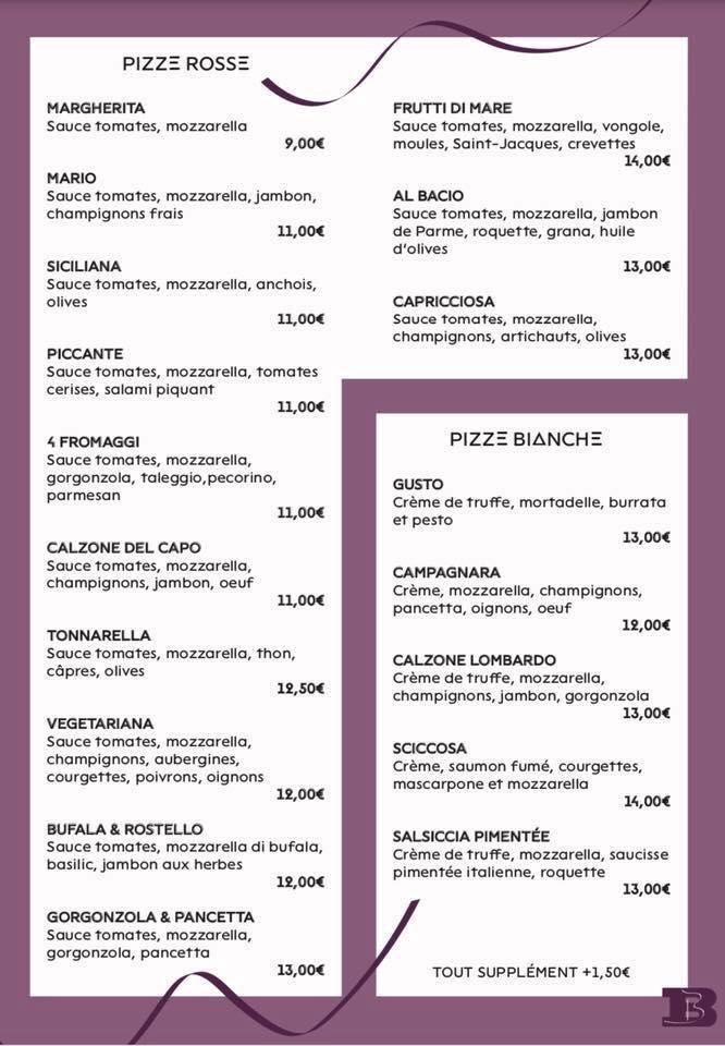 Menu at Bacio Rixheim ( IL GUSTO) restaurant, Rixheim