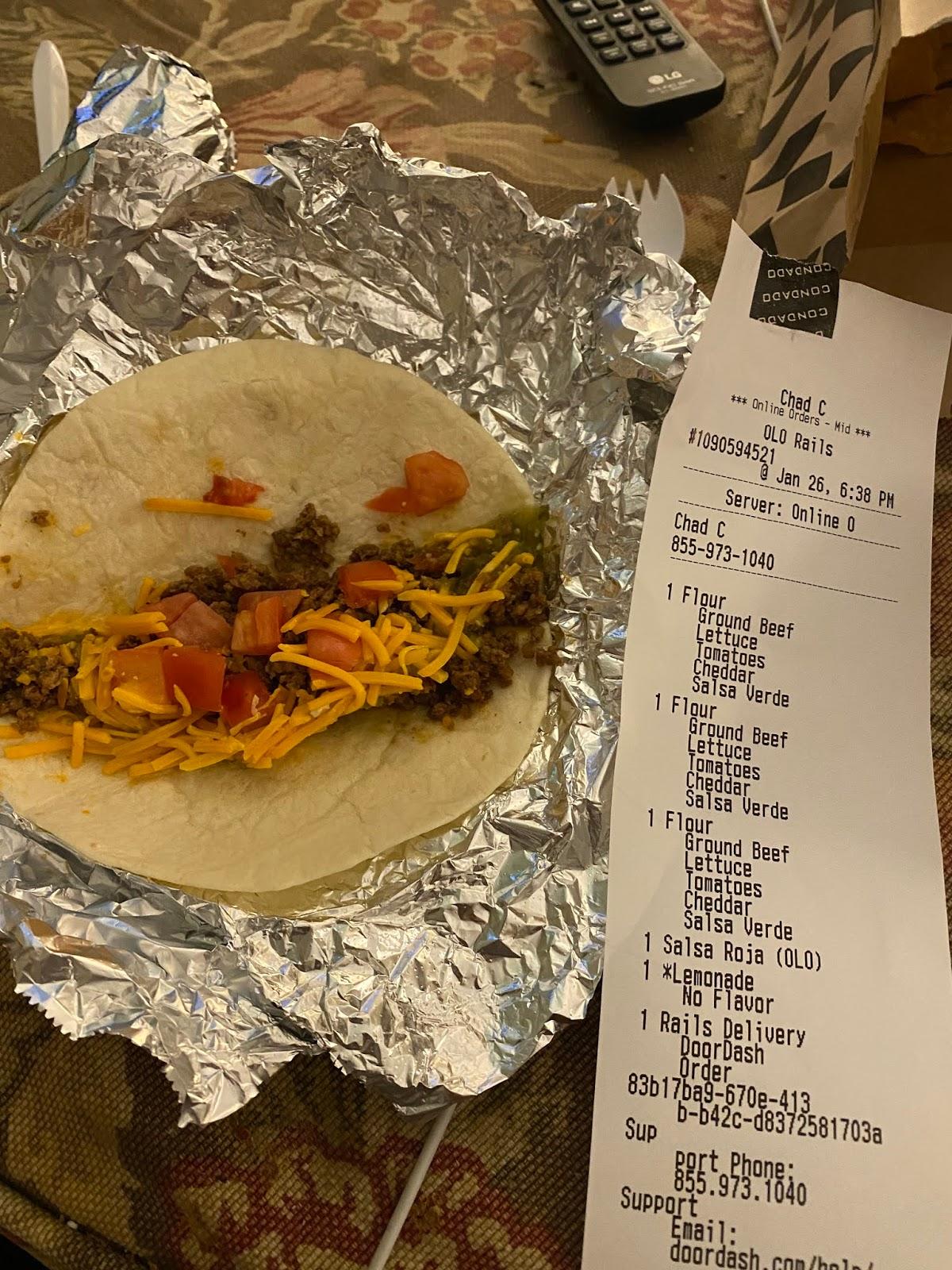 Menu at Condado Tacos pub & bar, Troy