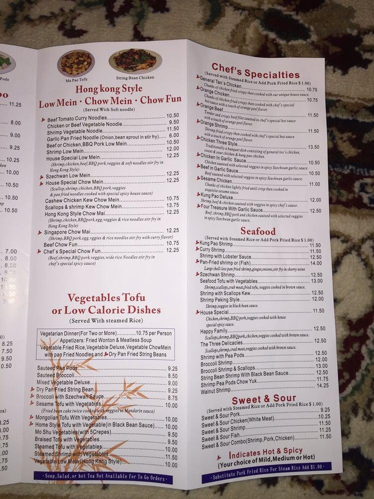 Menu at Four Seasons Restaurant, Grants Pass