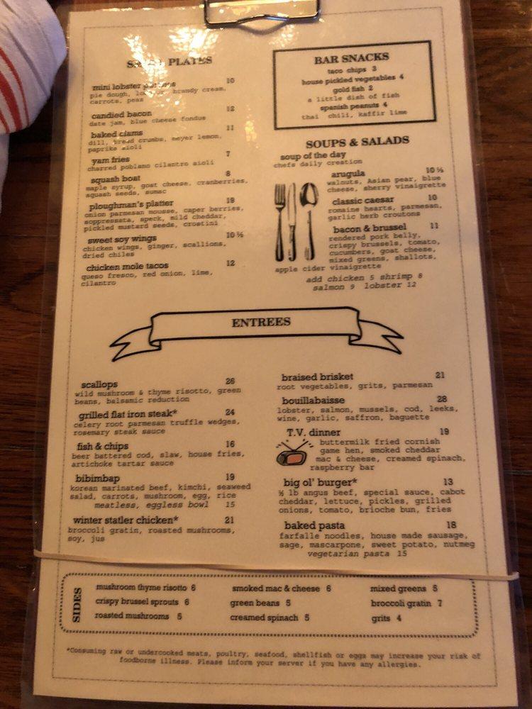 Menu at The Shanty pub & bar, Warwick, Post Rd