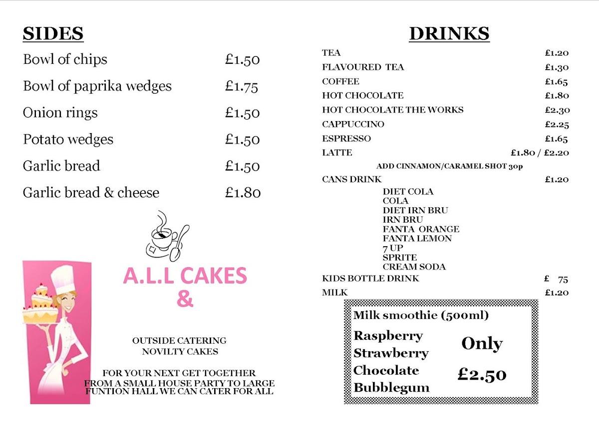 Menu at Coatbridge Craft Centre cafe, Coatbridge