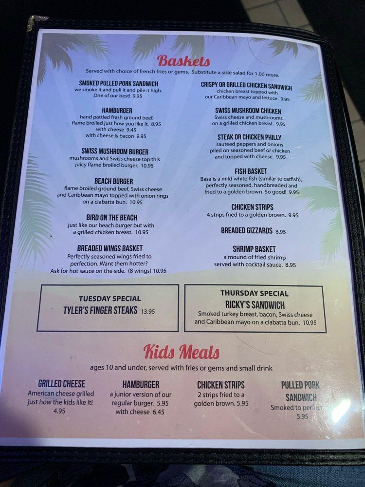 Menu at Hide-A-Way Grill pub & bar, West Point