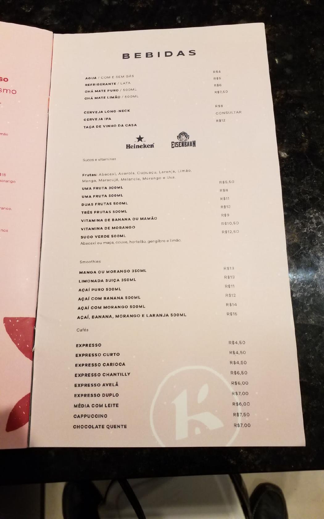 Menu em Kaz Gastronomia restaurante, Florianópolis