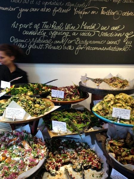 Menu at Ottolenghi restaurant, London, 287 Upper St