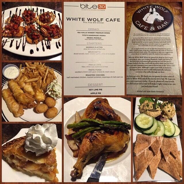 Menu at White Wolf Cafe, Orlando