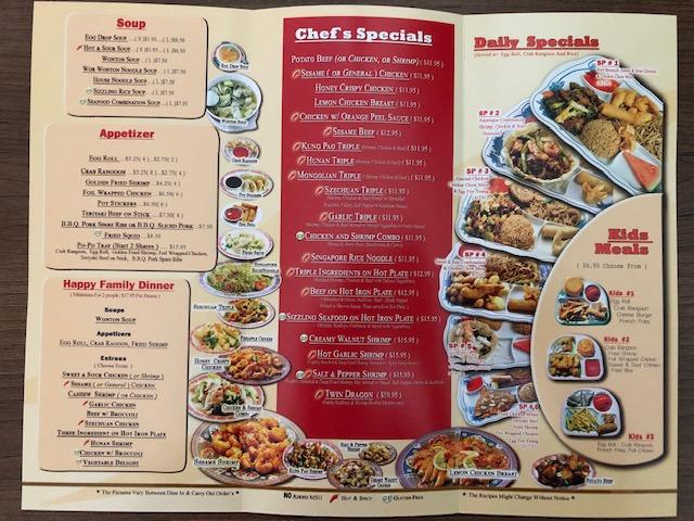 Menu at Wonderful Kitchen restaurant, Alliance