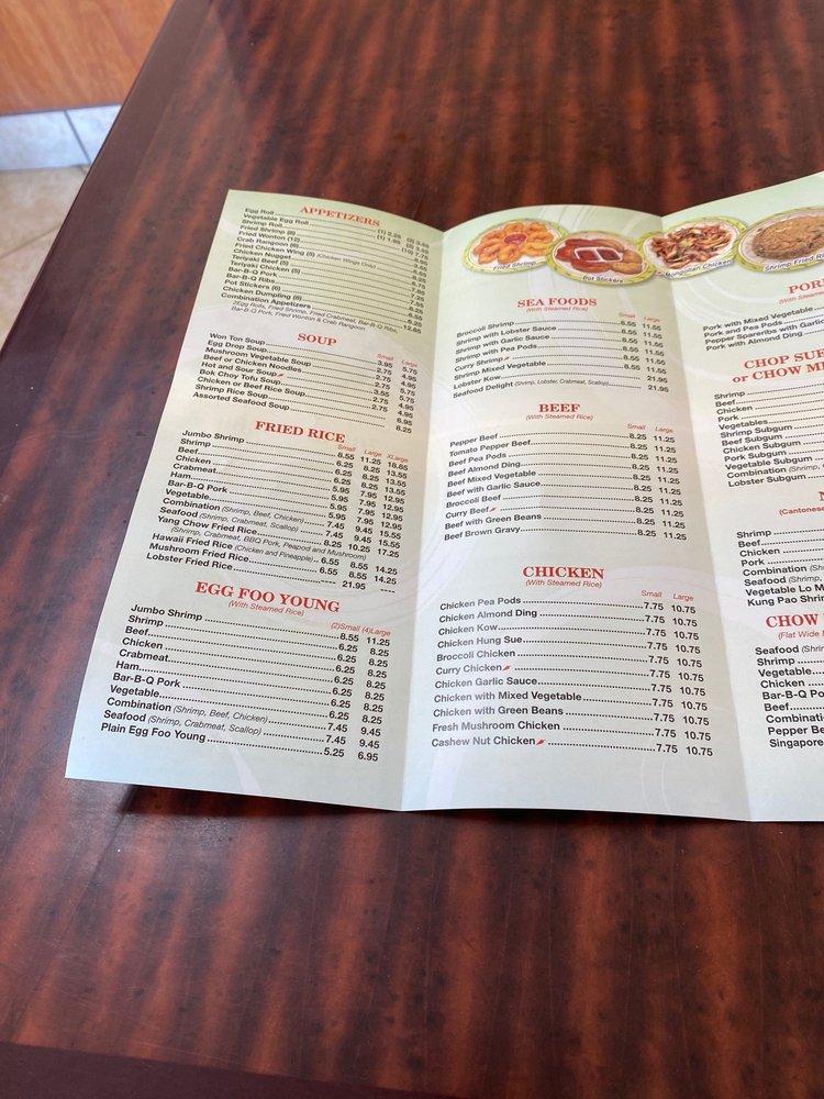Menu at Double Dragon restaurant, Palos Park