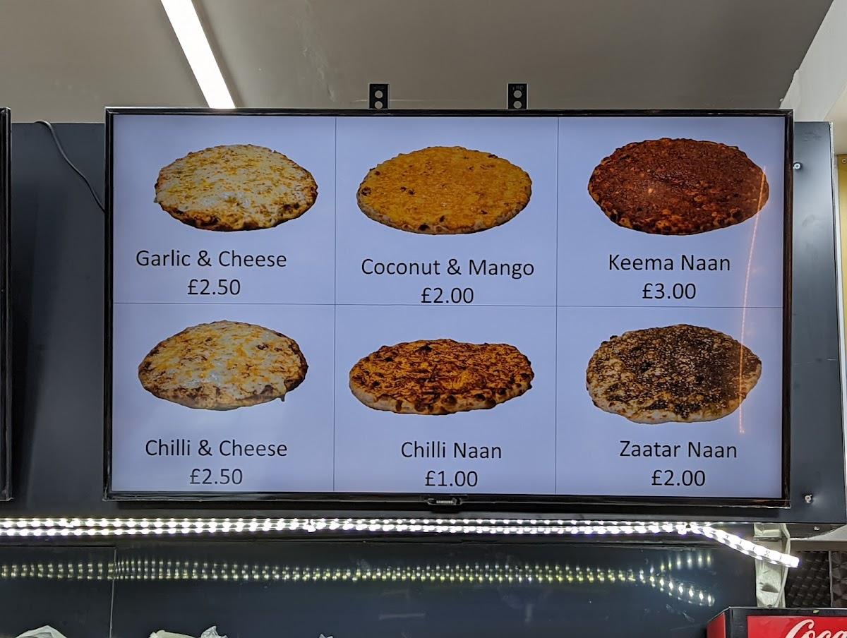 Menu at Daily Fresh Naan restaurant, London, 326 Green St