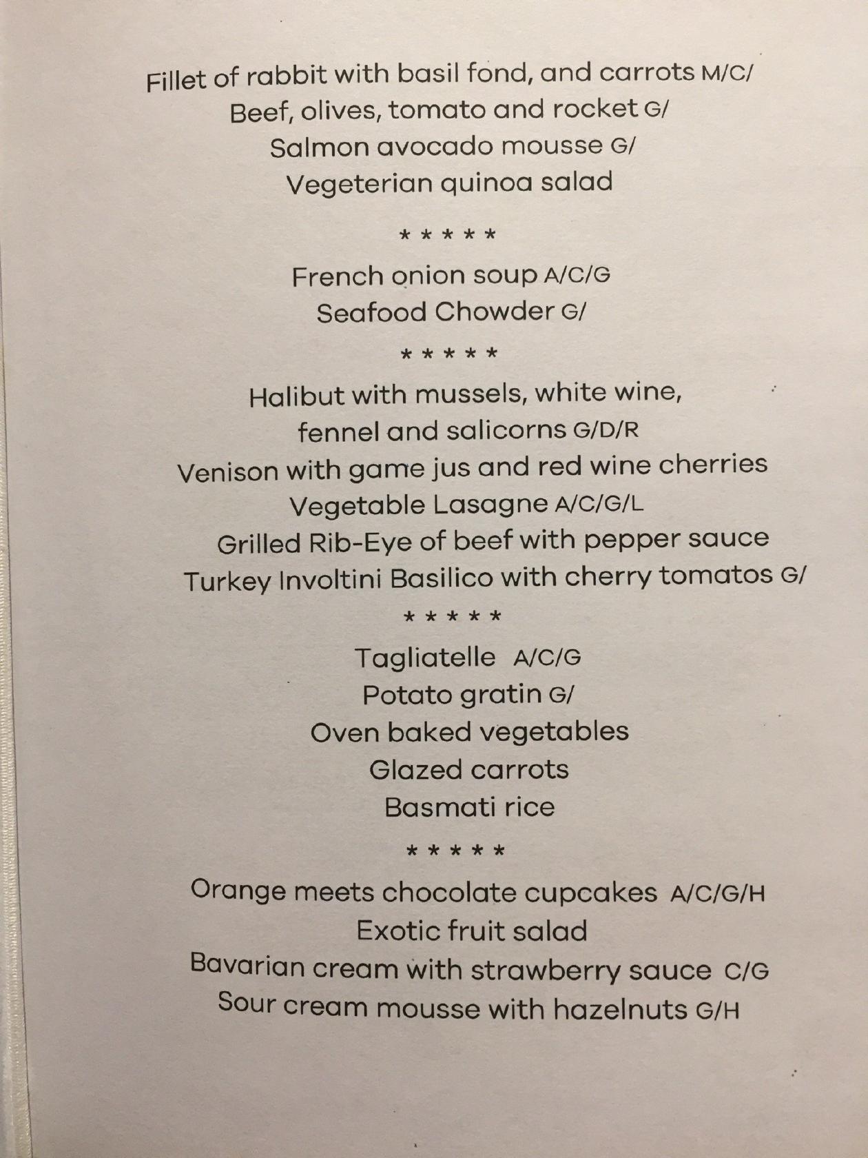 Menu at Buffet Adler restaurant, Hinterglemm