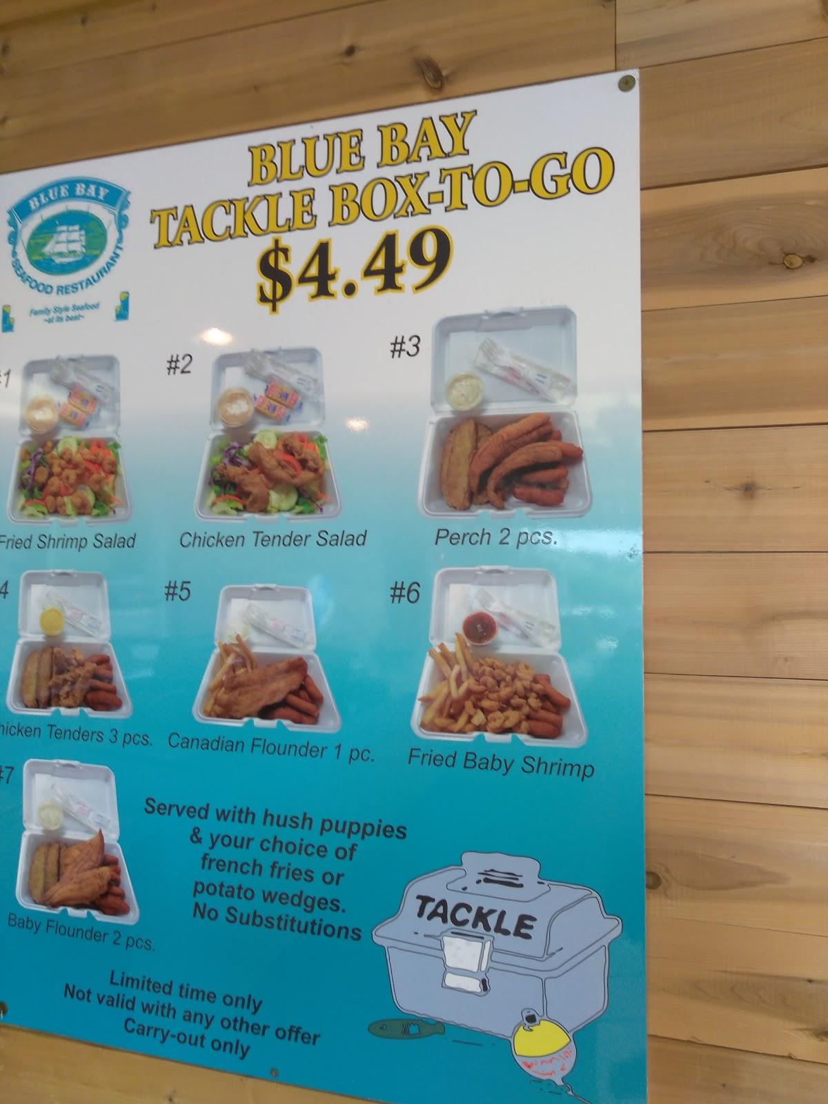Menu at Blue Bay Seafood restaurant, Spartanburg